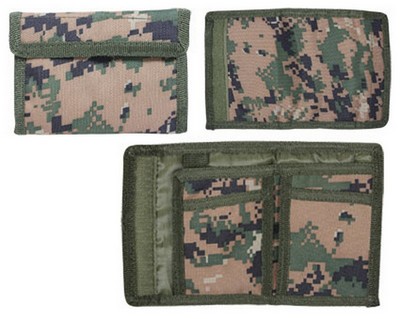 Woodland Digital Camo Commando Wallet: Army Navy Shop