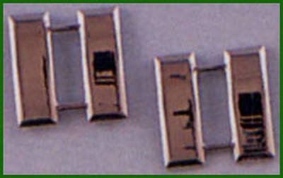 Military Rank Emblems Silver Captain's Bars: Army Navy Shop