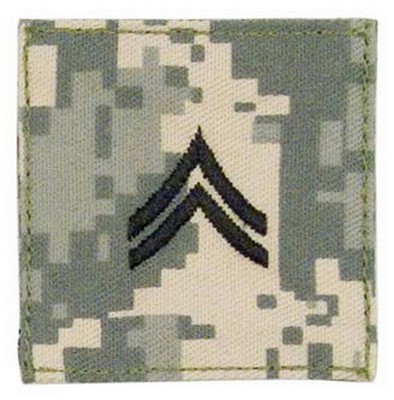 Digital Camo Corporal Rank Patch: Army Navy Shop