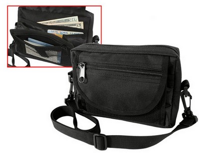 Compact Tactical Organizer Shoulder Bag Black: Army Navy Shop
