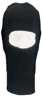Military Wintuck One Hole Face Masks - Black Mask: Army Navy Shop