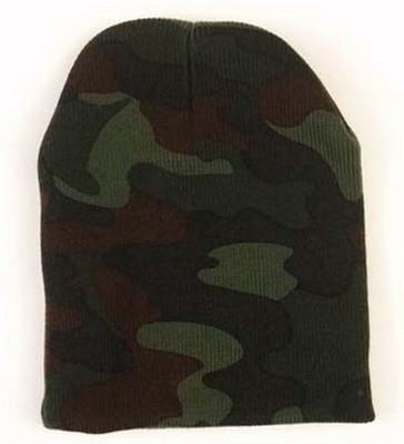 Camouflage Skull Cap Deluxe Woodland Camo Cap: Army Navy Shop