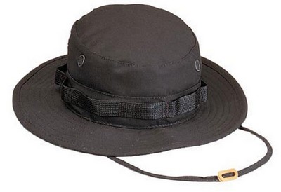 Military Boonie Hats 100% Cotton Black Boonie Hat: Army Navy Shop