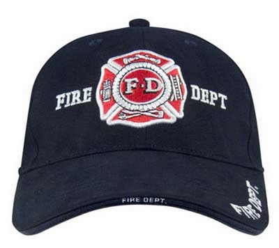Fire Dept. Caps Navy Blue Fire Dept. Logo Cap: Army Navy Shop