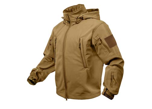 Rothco Special Ops Soft Shell Jacket-Coyote-Size 5XL: Army Navy Shop