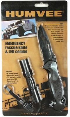 Humvee Emergency Rescue Knife And Led Set: Army Navy Shop