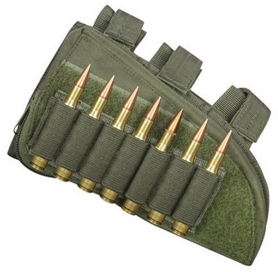 Left-Hand Rifle Butt Stock Cheek Rest Olive Drab: Army Navy Shop