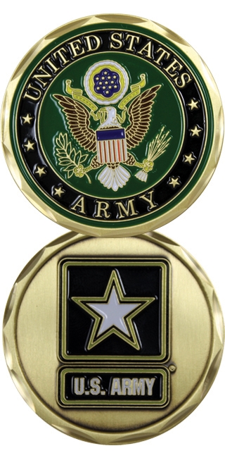 Challenge Coin - Army Seal & Logo: Army Navy Shop