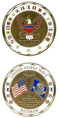 Challenge Coin-U.S. Navy Retired: Army Navy Shop