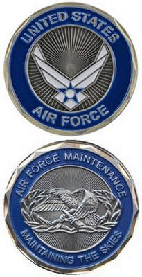 Challenge Coin-Air Force Maintenance: Army Navy Shop