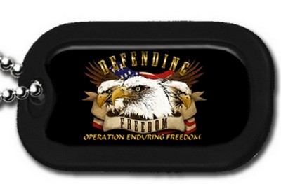 Dog Tag-OEF W/Eagle: Army Navy Shop