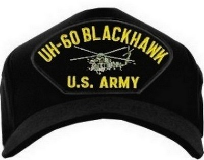 USA-Made Emblematic Cap - Uh-60 Blackhawk US Army (Black): Army Navy Shop