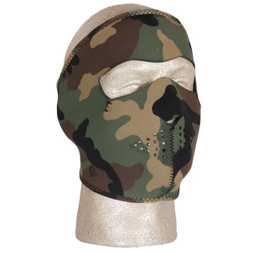 Neoprene Thermal Face Mask - Woodland Camo: Army Navy Shop